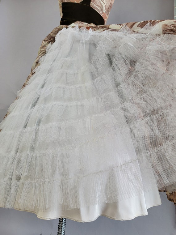 1950s Party Dress / 1950s Fit and Flare Dress / Strap… - Gem