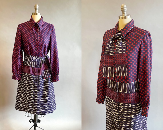 1960s Nat Kaplan Dress / 60s Day Dress / Vintage Desi… - Gem