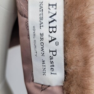 1950's Mink Stole / 50's Pastel Mink Wrap / Vintage Mink Stole / One ...