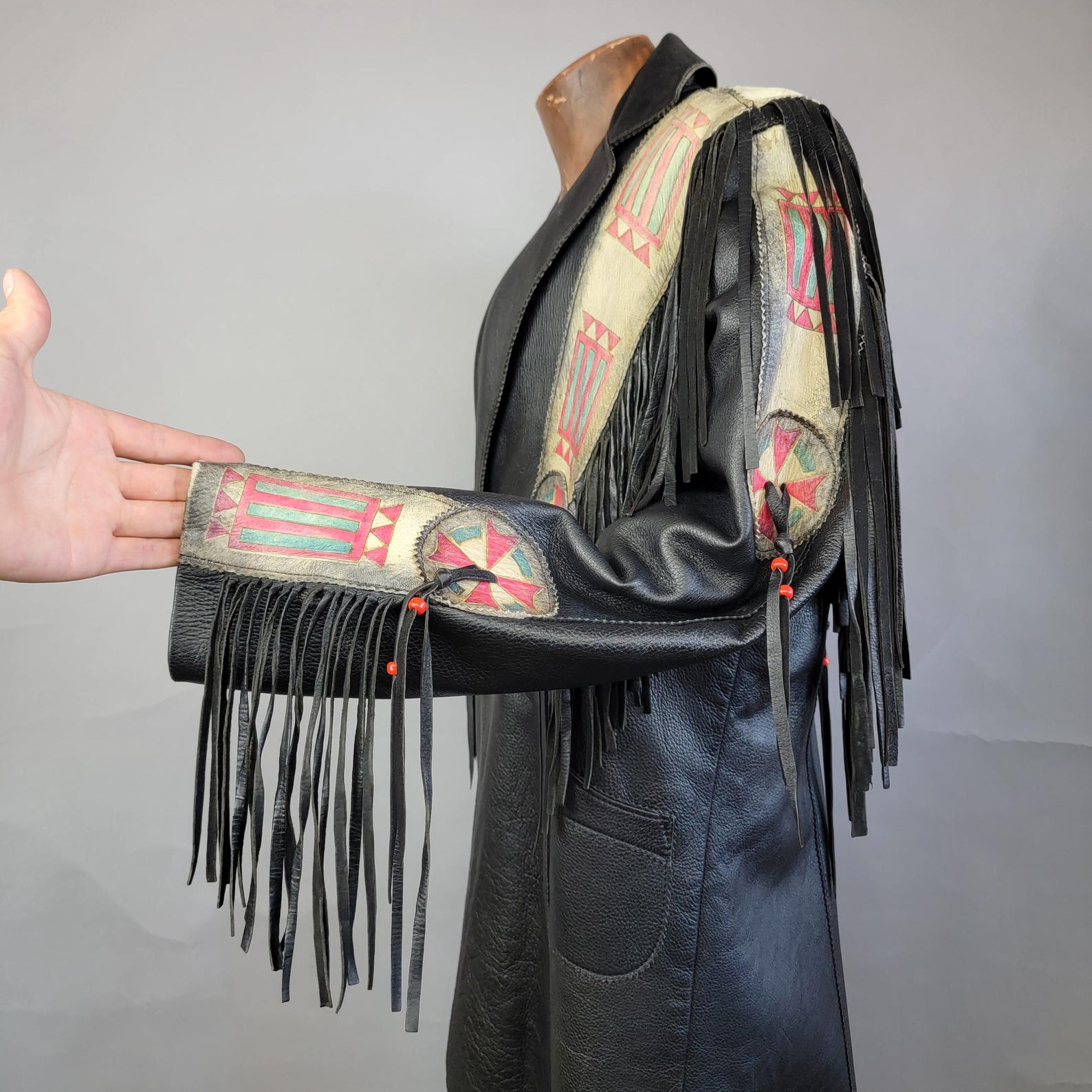 Wilderness Wayne Jacket / Front Street Leather Jacket / Fringed Leather ...