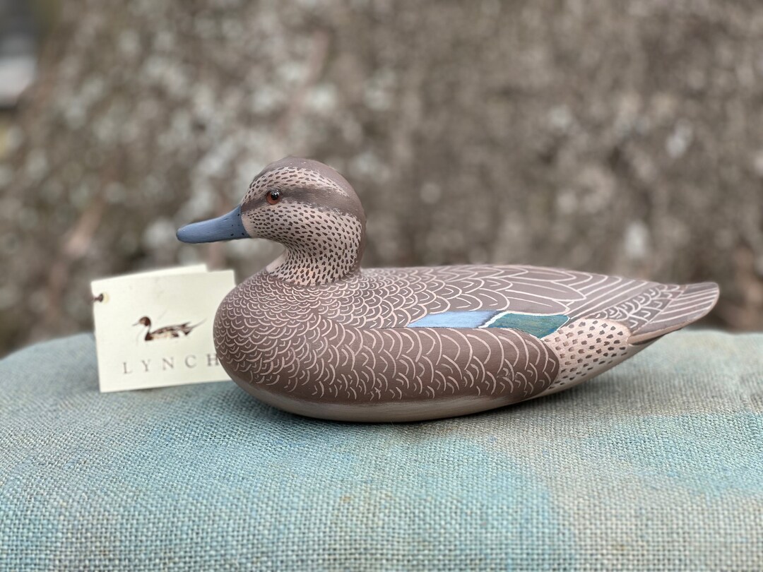 Hand-carved Wooden Decoy/blue Winged Teal Hen, One of a Kind, Charles R ...