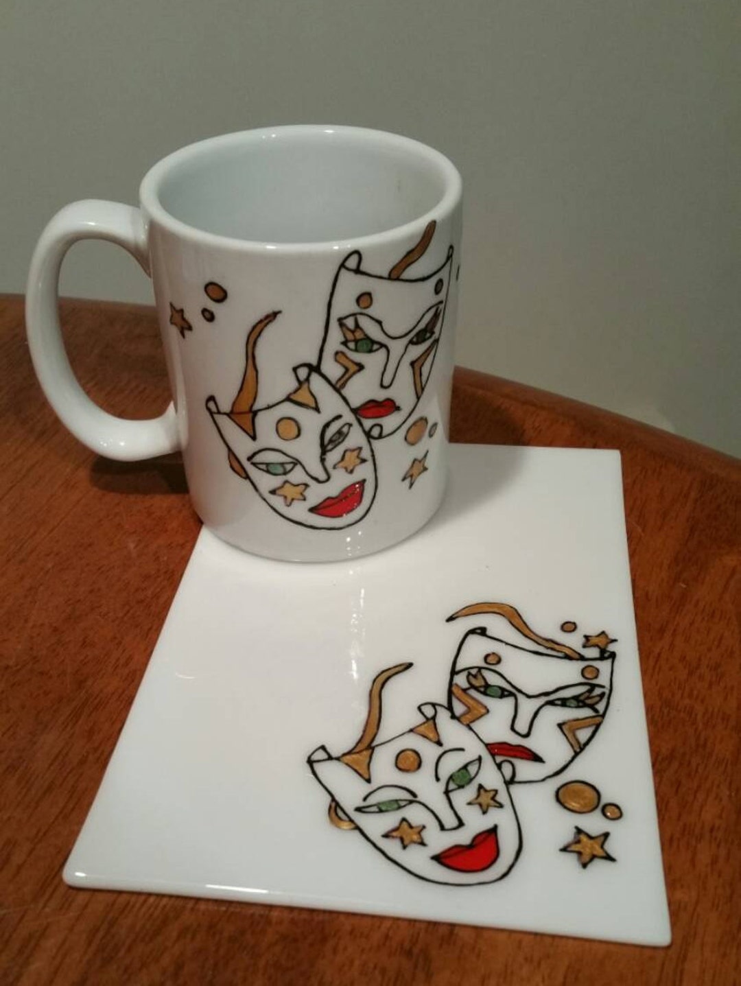 Theater, Memo Face With Coffee Cup, Erasable Notepad, Notebook, Glass ...