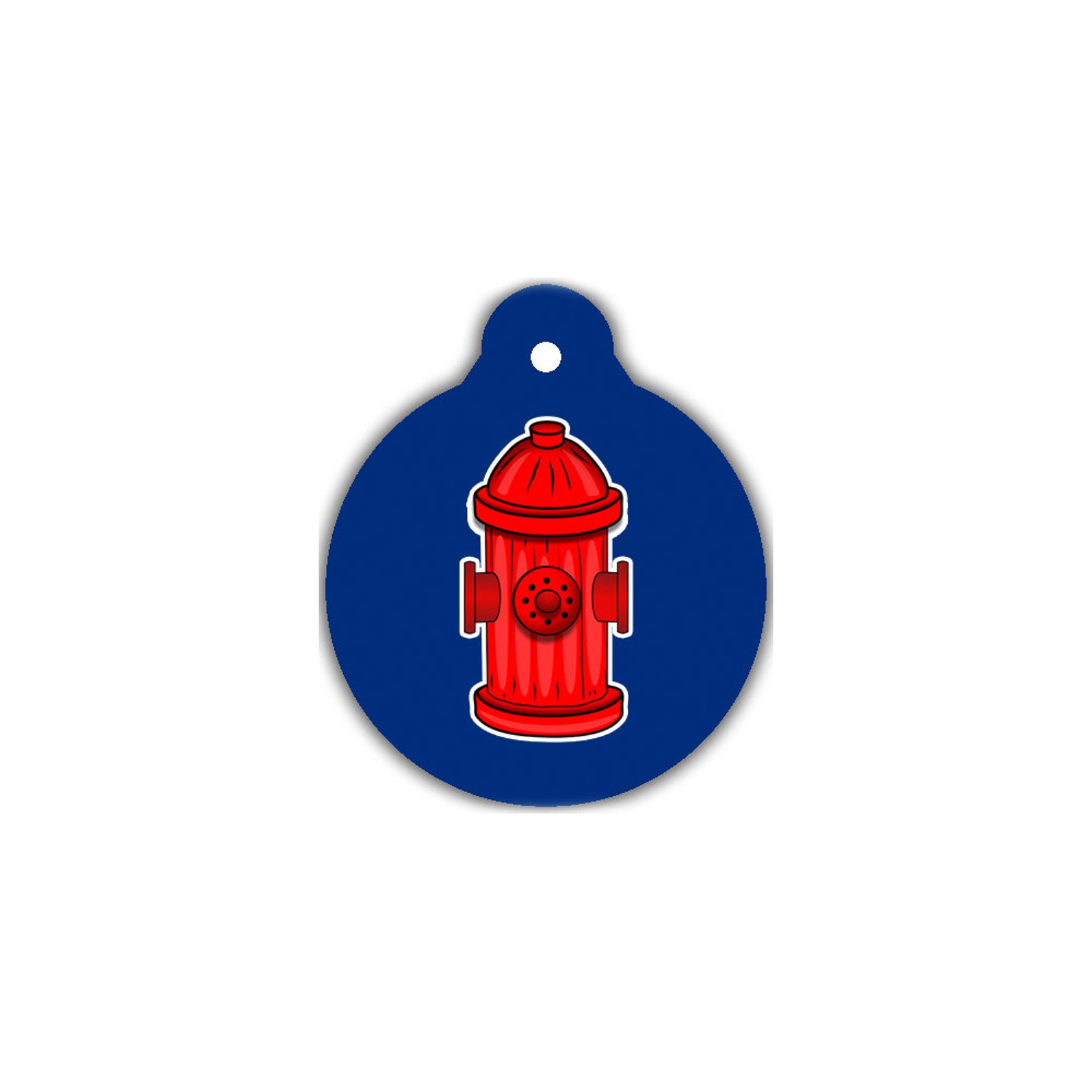 Pet ID Tag Fire Hydrant Dog ID Tag Cat ID Tag - Etsy