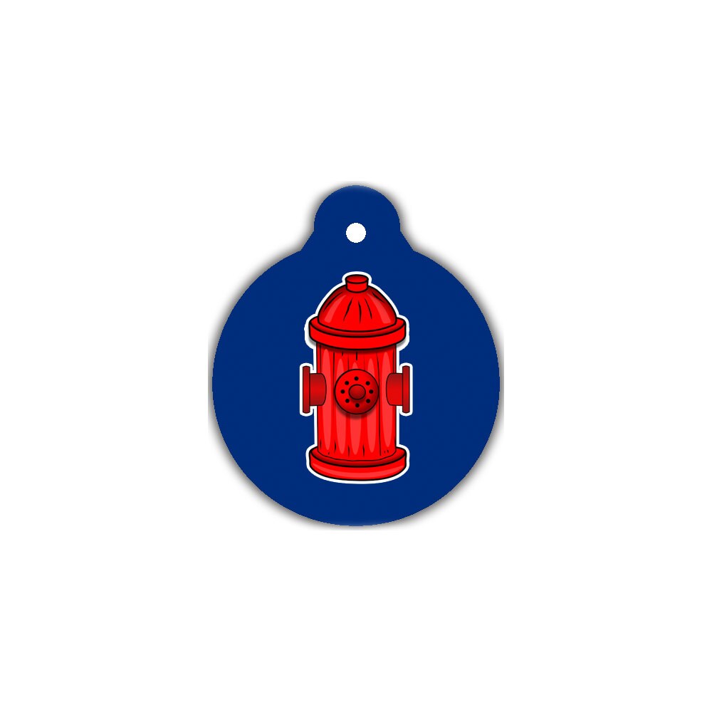 Pet ID Tag Fire Hydrant Dog ID Tag Cat ID Tag - Etsy