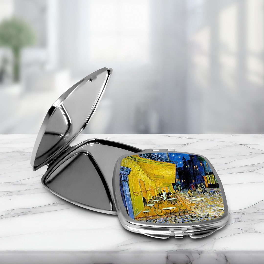 Art Deco Compact Mirror Art Nouveau Pocket Mirror Gift for Bridesmaid ...