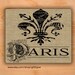 Mouse Pad Paris France Fluer De Lis Burlap Background Mousepad - Etsy