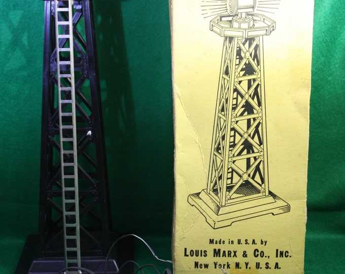 Vintage Marx Train Revolving Beacon Tower With Original Box. Made in U ...