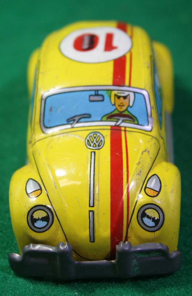 Vintage 1950's Friction Motor Lithograph Pressed Metal VW - Etsy