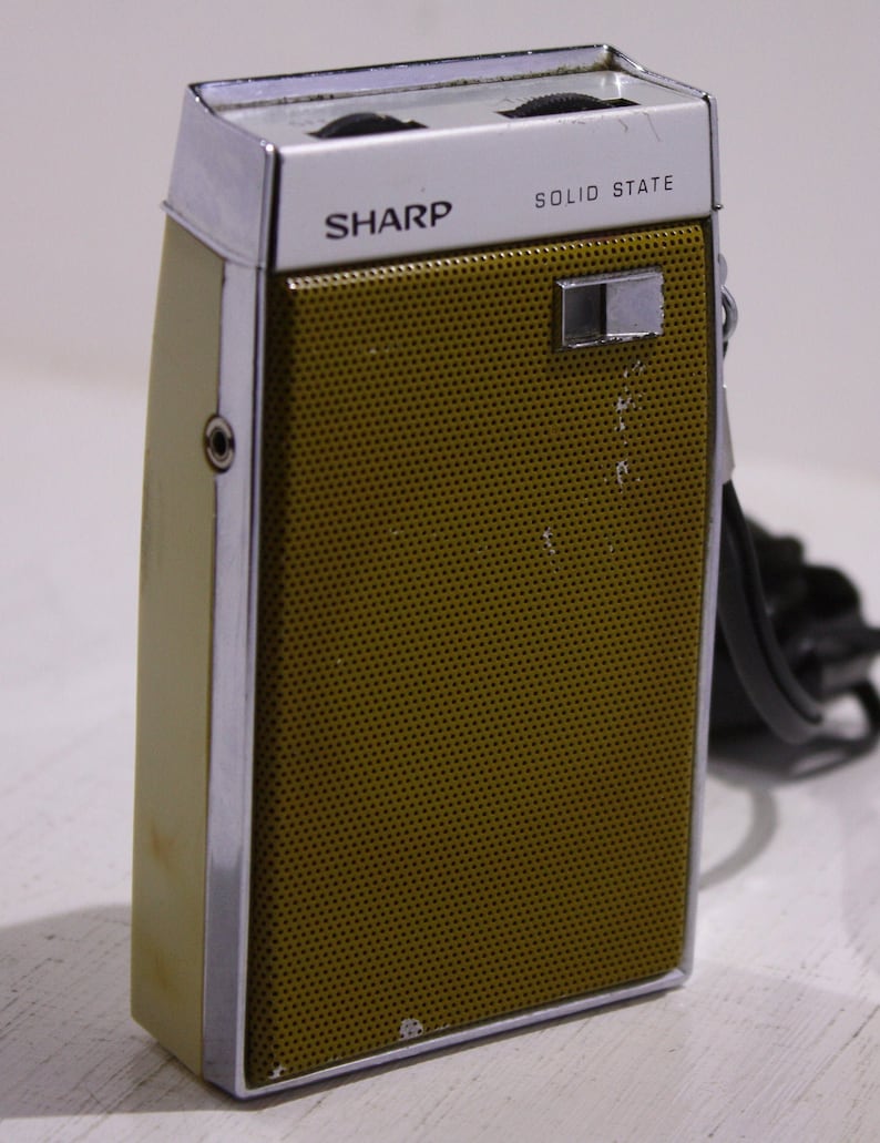 Scarce Vintage 1963 Sharp BP 110 6 Transistor Solid State - Etsy
