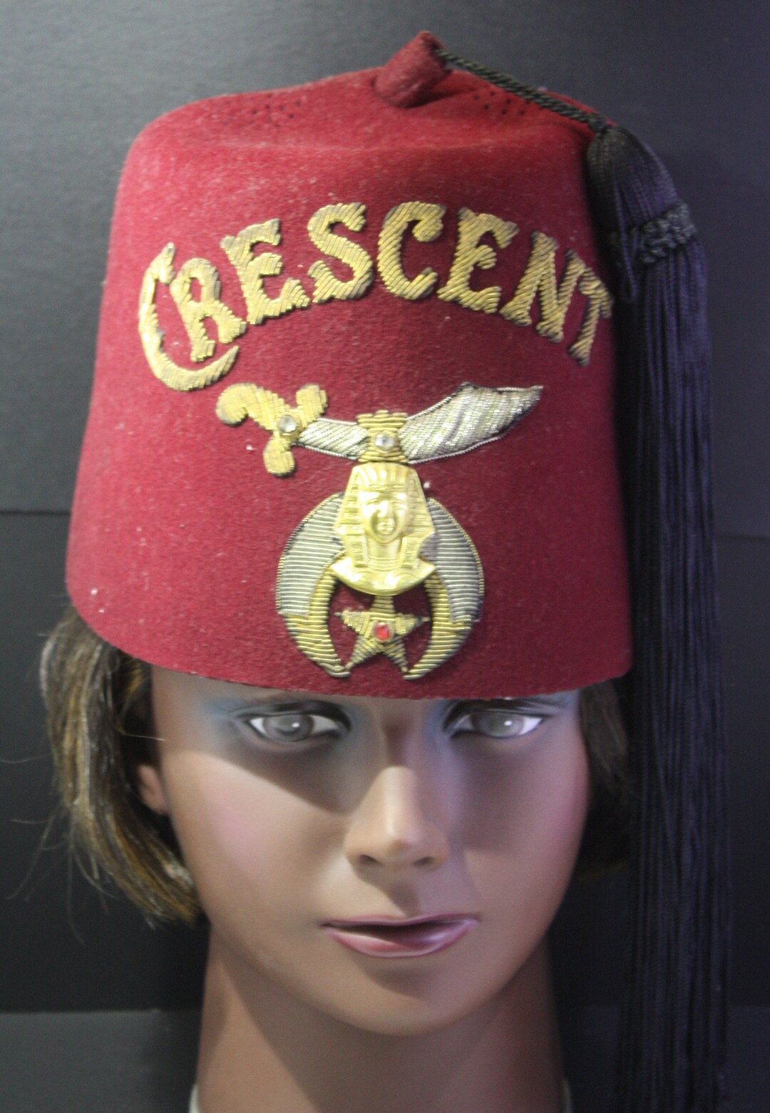 Vintage Beaded Shriner Crescent Fez - Soca Uniforms Philadelphia 7, Pa ...