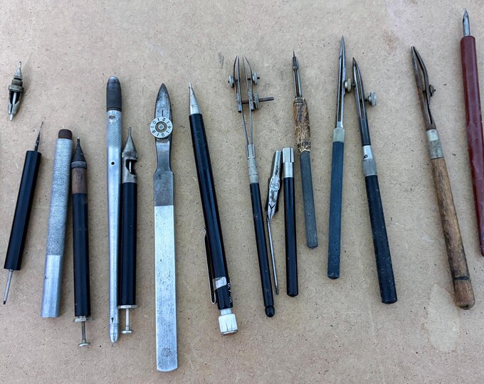 Antique Lot (15+) Drafting Ink Pens Free Shipping Domestic USA - Etsy