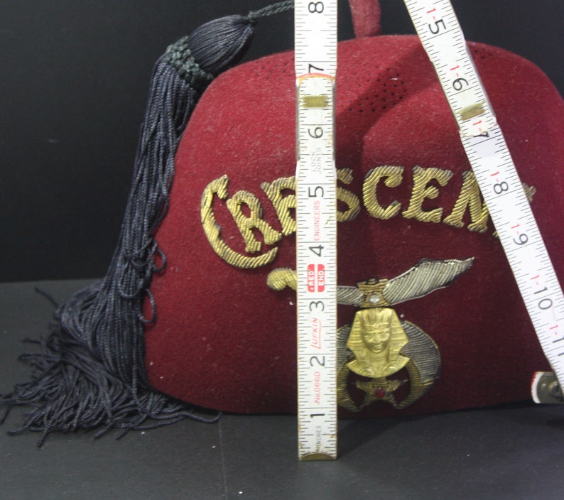 Vintage Beaded Shriner Crescent Fez - Soca Uniforms Philadelphia 7, Pa ...