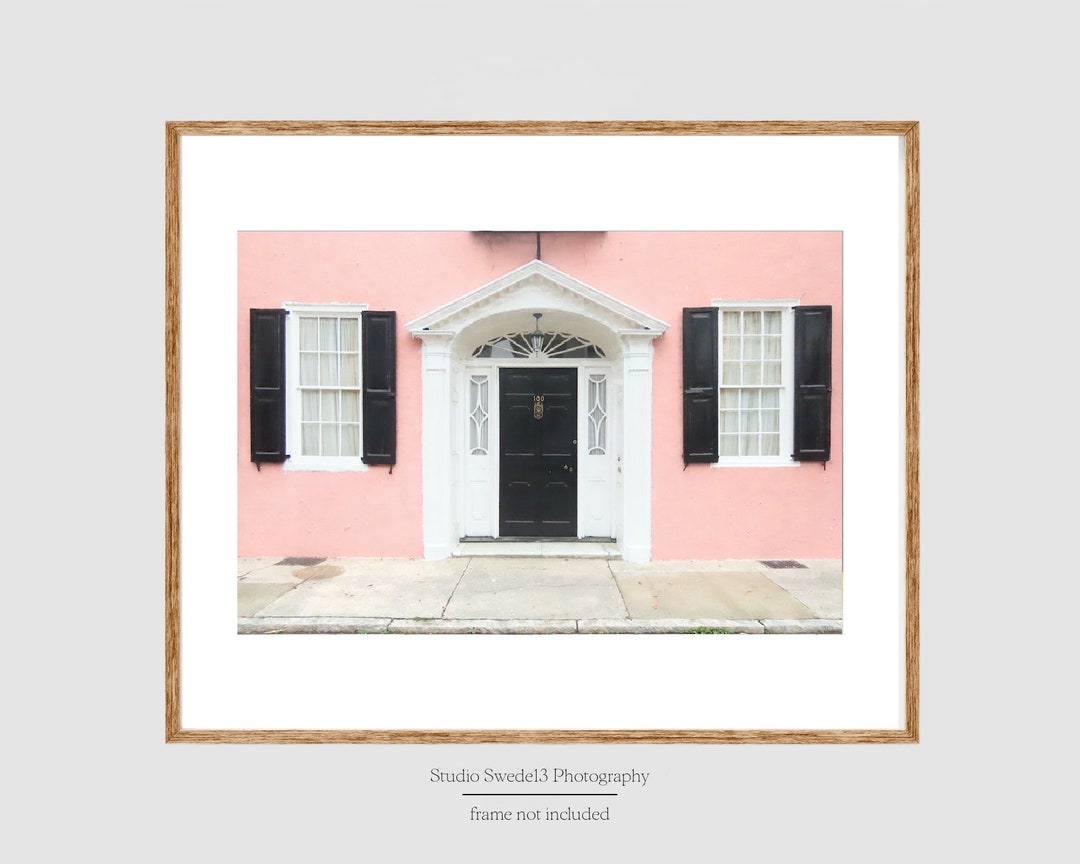 Pink House-charleston Print, Charleston Wall Art, Charleston Gift ...