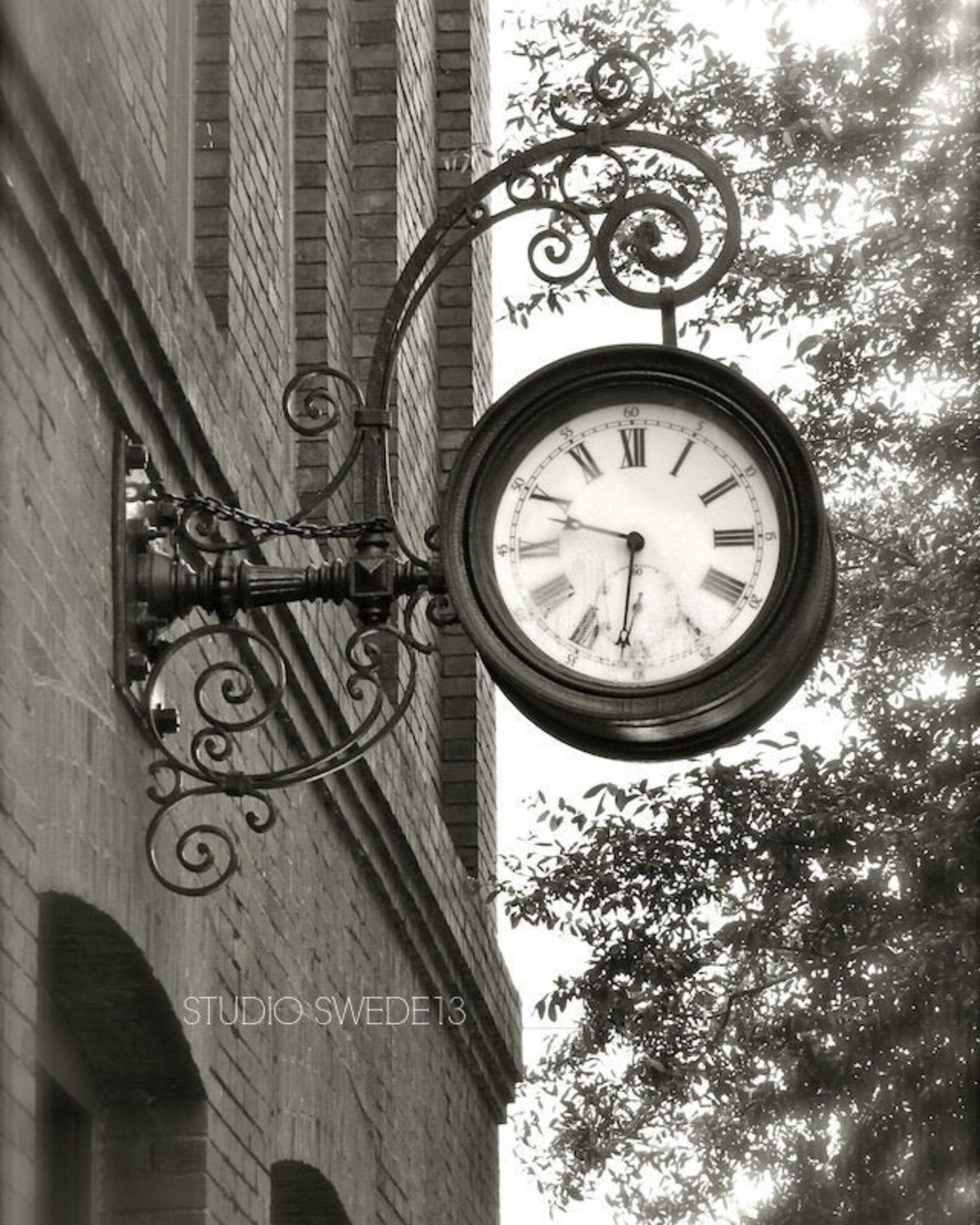 Father Time Clock Art Savannah Art Old Clock Print Antique - Etsy