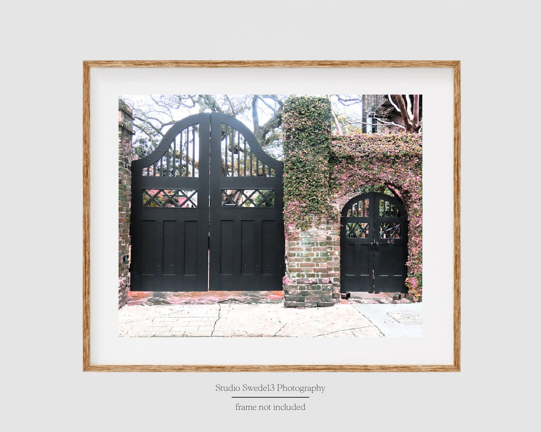 Twin Gates- Charleston Print, Charleston Wall Art, Charleston Gift ...
