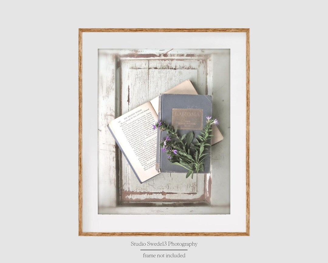 Journeys- Book Photography, Farmhouse Book Art, Old Vintage Book Print ...