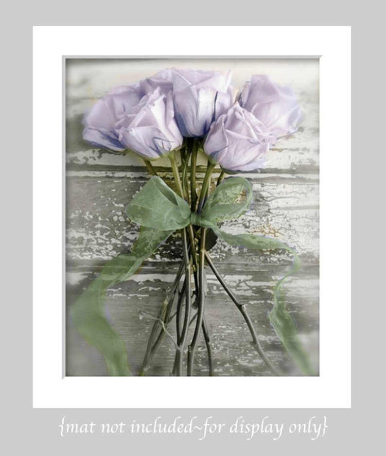 Rustic Romance Purple Rose Farmhouse Art Print Shabby Chic - Etsy