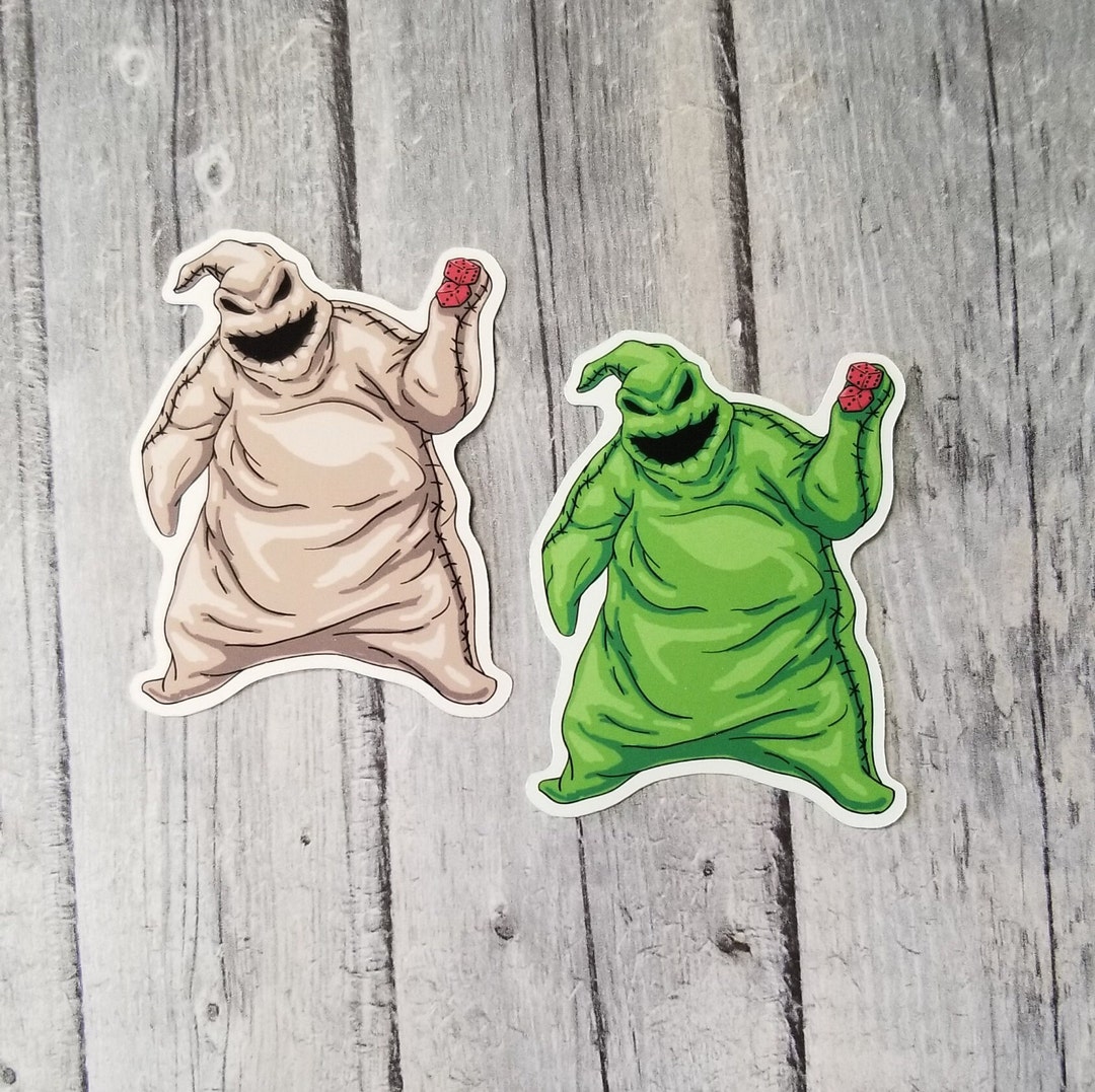 Oogie Boogie Holding Dice Sticker Die Cut Vinyl Matte Stickers 2.75 ...