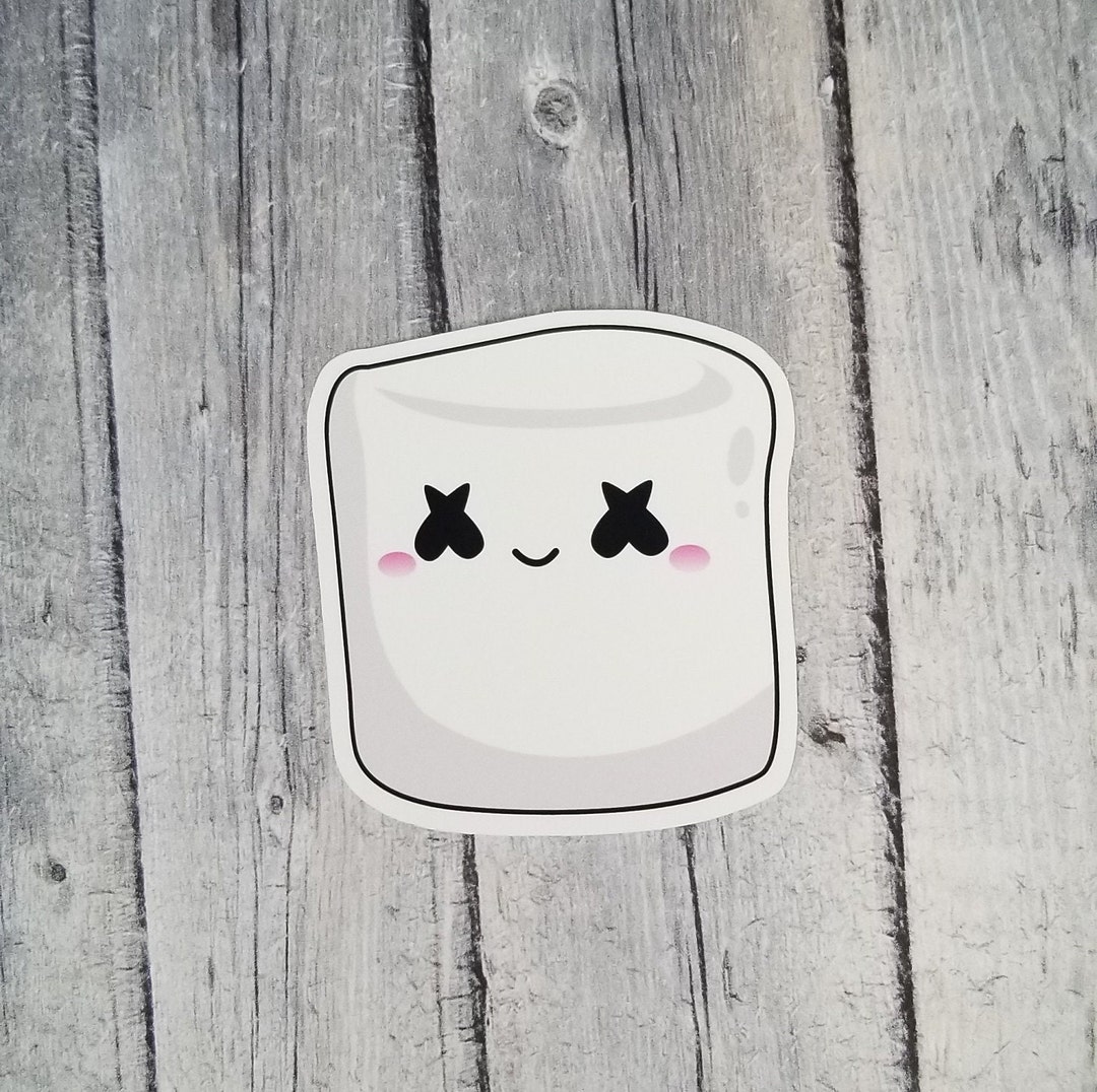 Kawaii Marshmallow Marshmello Matte Vinyl Stickers 2.75 - Etsy