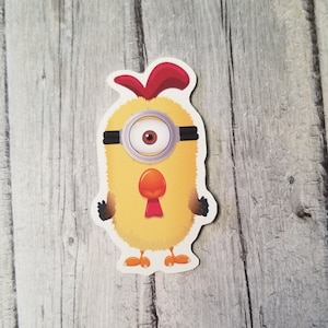 Animal Minions Vinyl Stickers Bunny Minion Chicken Minion - Etsy