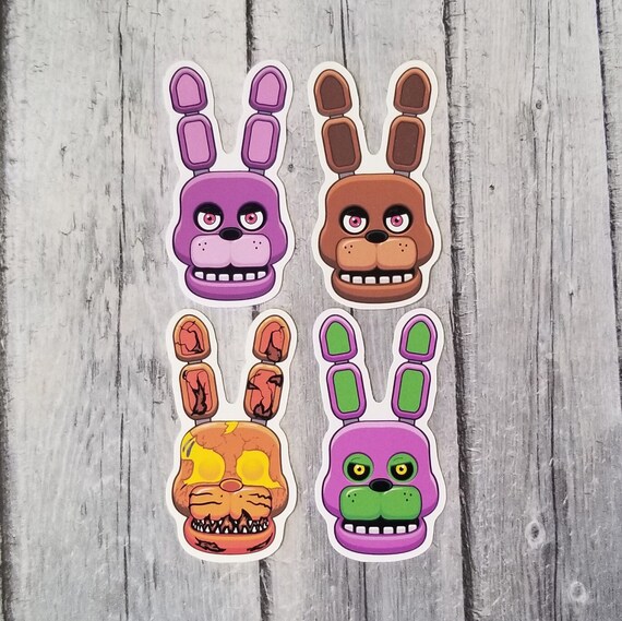 Five Nights at Freddy's Bonnie Vinyl Stickers, 2.75" Die Cut, Laptop ...