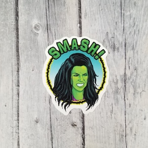 She-hulk Series Superhero Jen Walters Comic Book Matte Vinyl Stickers ...