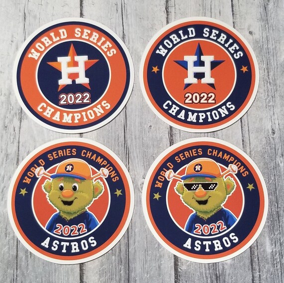 Houston Baseball 2022 World Series Champs 3" Die Cut Matte Vinyl ...