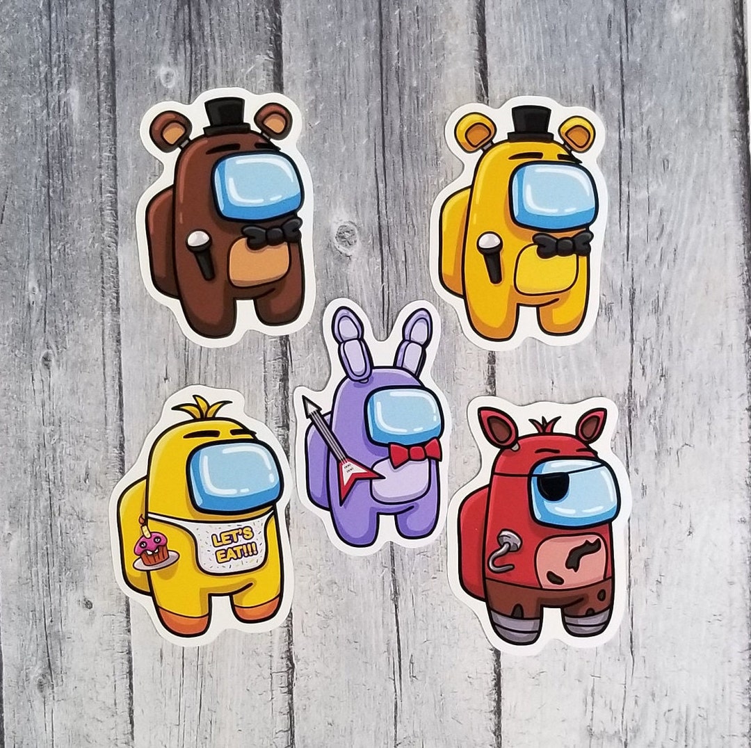 Five Nights at Freddy's Among Us Stickers Die Cut Vinyl Matte Stickers ...