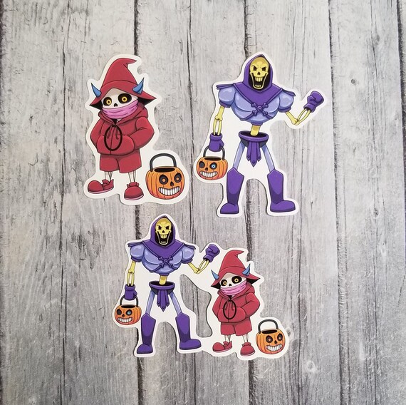 Undertale Halloween Sans Papyrus He-man Matte Vinyl Sticker - Etsy