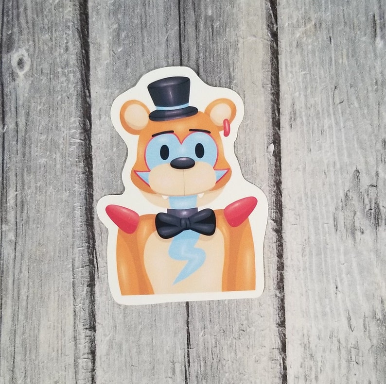 FNAF Security Breach Glamrock Freddy Chica Vanny Die Cut Matte - Etsy