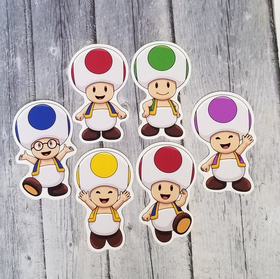 2.75" Die Cut Matte Vinyl Toad Sticker, Mushroom Boy Sticker, Video ...