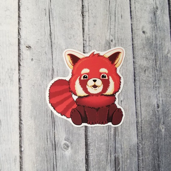 Red Panda Sticker | 2.75" Matte Vinyl Die Cut Red Panda Sticker | Fire ...