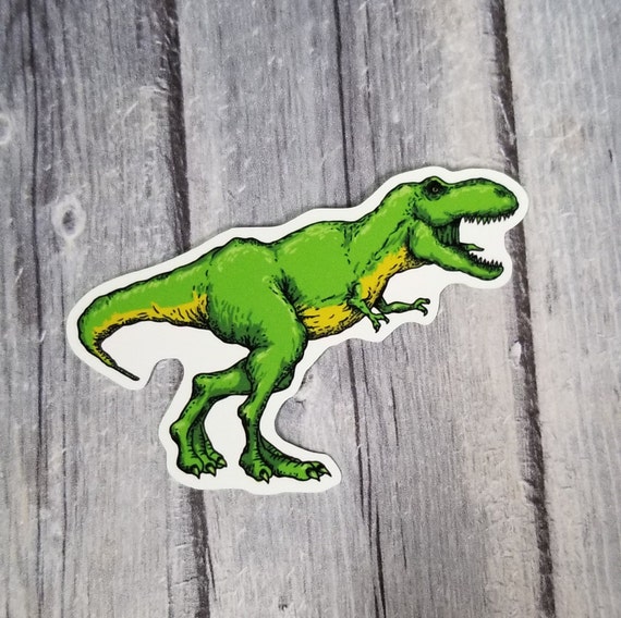 Tyrannosaurus Rex 3" Die Cut Matte Vinyl Sticker, T-Rex sticker ...