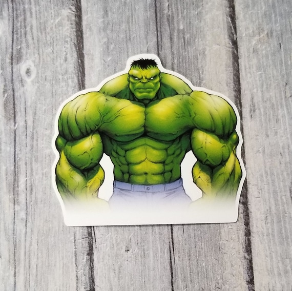 Green Hulk 2.75" Die Cut Matte Vinyl Sticker, Fan Art, Superhero ...