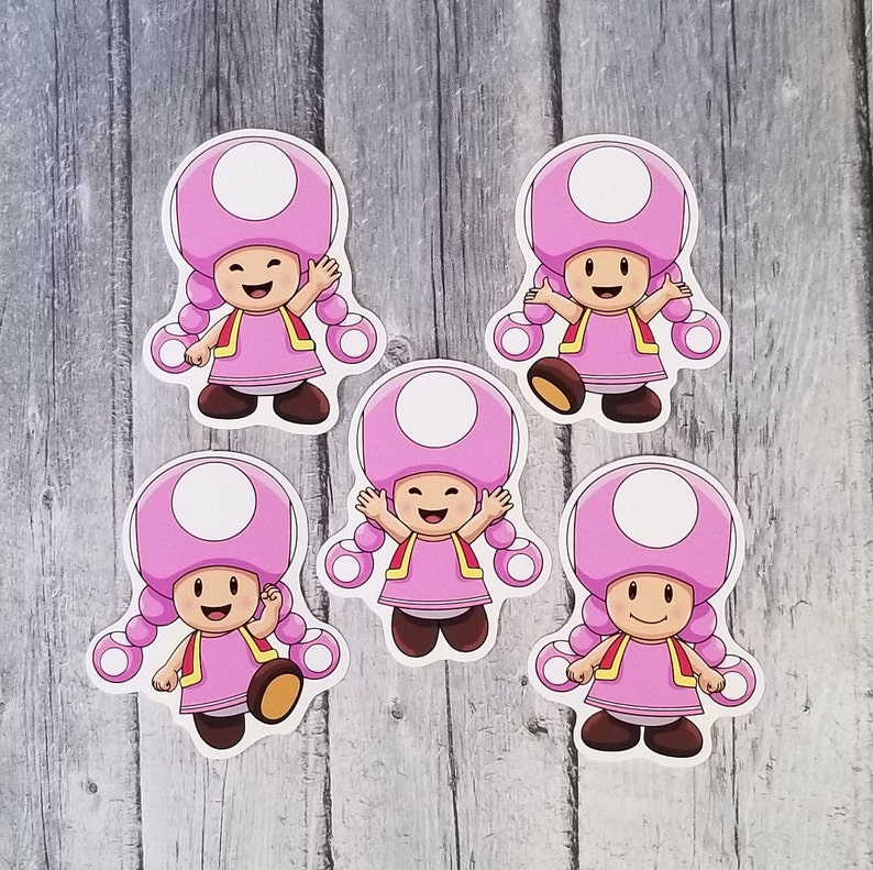 2.75 Die Cut Matte Vinyl Toadette Sticker Toad Sticker - Etsy