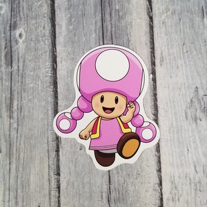 2.75 Die Cut Matte Vinyl Toadette Sticker, Toad Sticker, Cute Sticker ...
