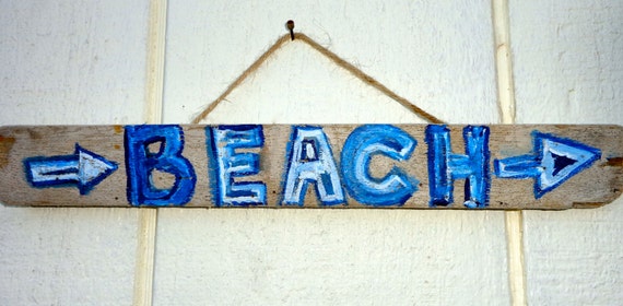 Beach Summer Fun Sign Wall Hanging Handpainted Art Original - Etsy