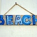 Beach \ Summer Fun Sign Wall Hanging Handpainted Art Original Painting ...