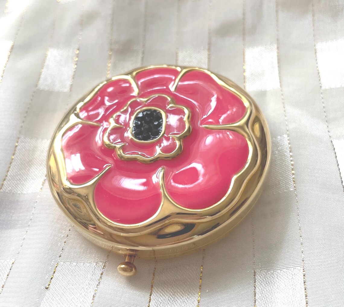 Estée Lauder PRETTY POPPY Powder Compact Unused Empty NEW Old Stock ...