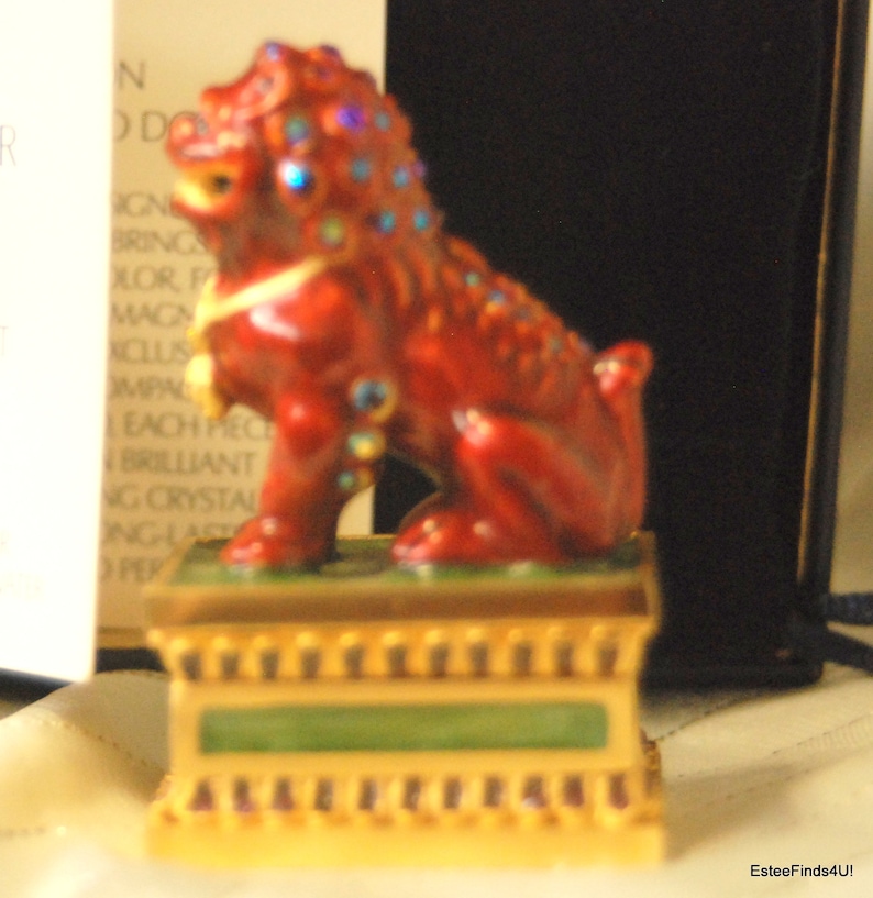 RARE Estee Lauder Magical Foo Dog by Jay Strongwater - Etsy