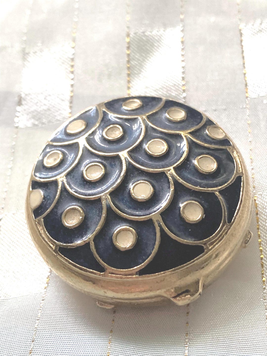 Estee Lauder 50th SNOW PEACOCK Solid Perfume Compact - Etsy