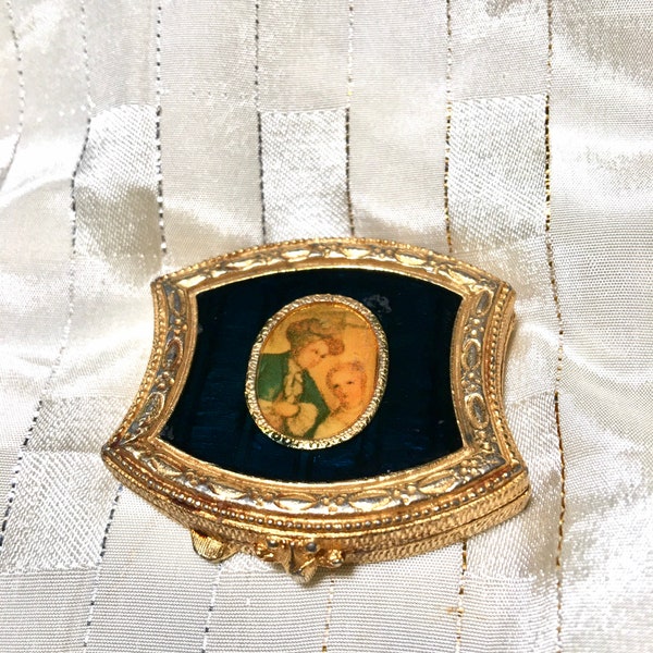 Estee Lauder Glistening Snail Shell Solid Perfume Compact or Trinket ...