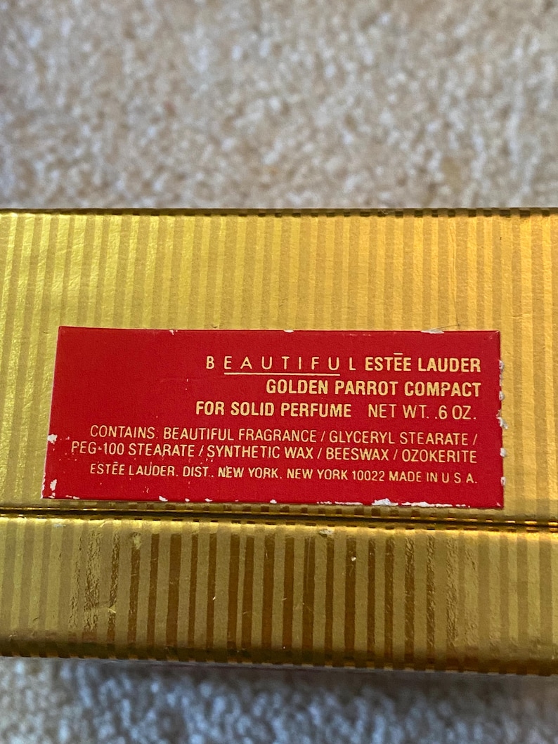 Estée Lauder Collectible Compact - GOLDEN PARROT in Red (BOXED) or ...