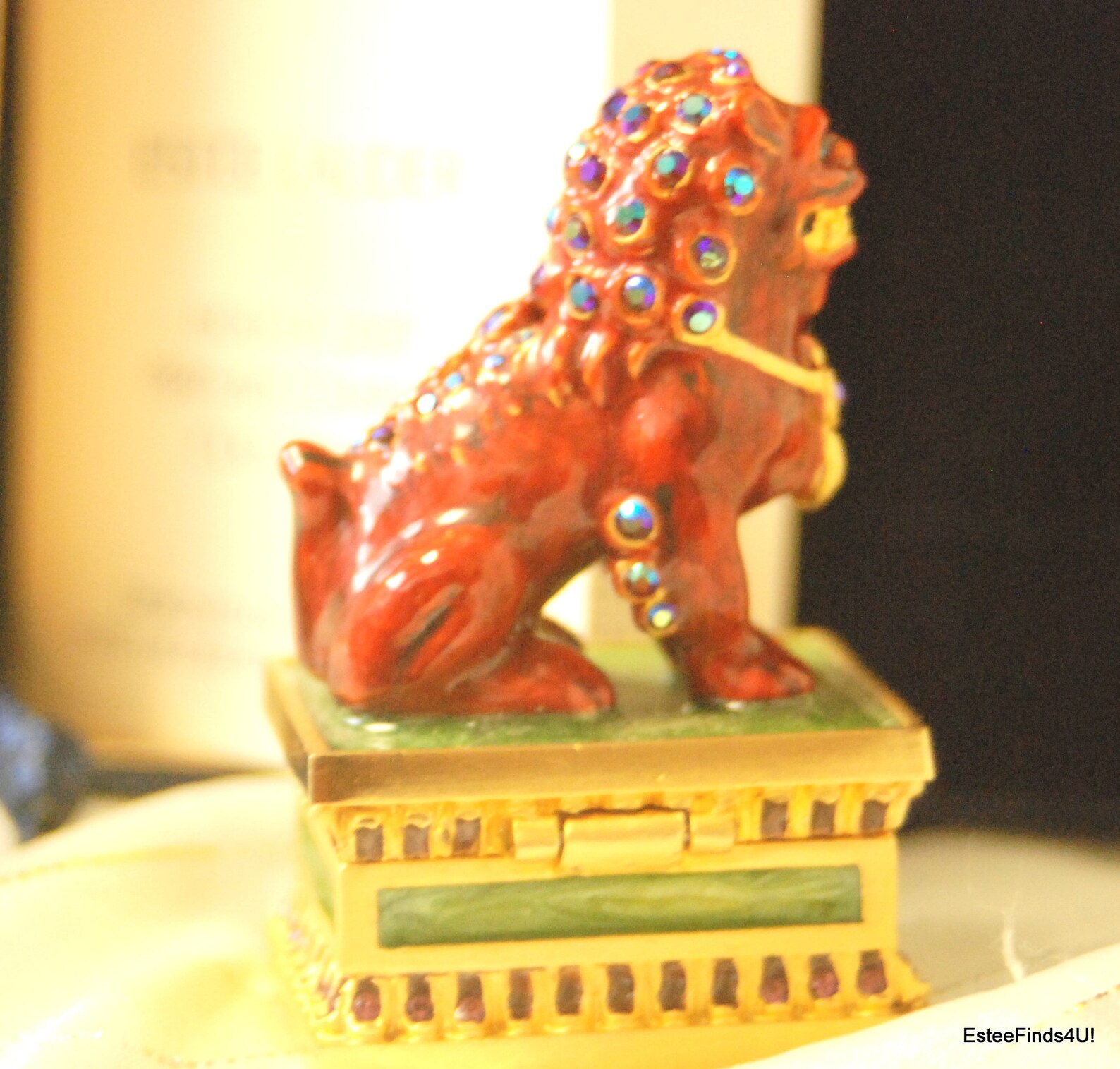 RARE Estee Lauder Magical Foo Dog by Jay Strongwater - Etsy