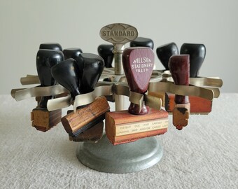 Vintage Office Rubber Stamps - Etsy