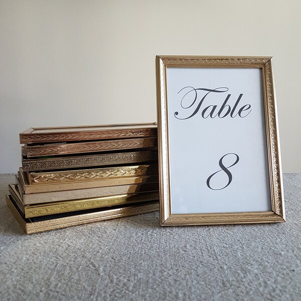 Table Number Frames - Etsy UK