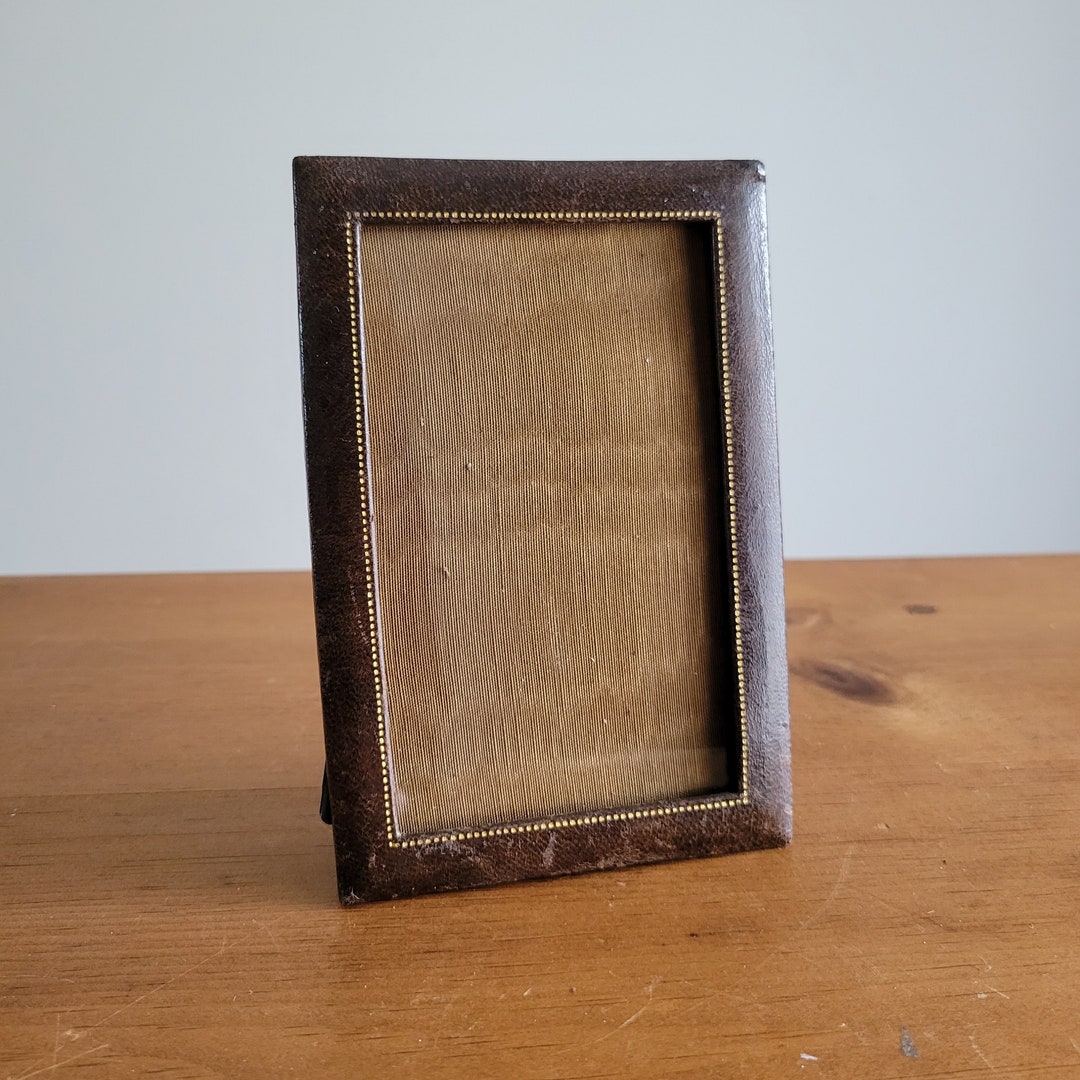 3-1/4 X 5-1/4 Antique Leather Picture Frame by - Etsy