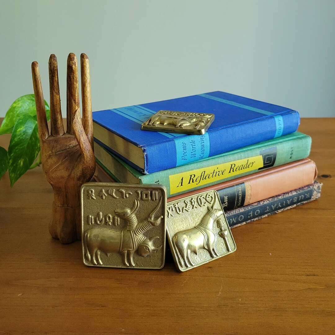 Your Choice of Indus Valley Miniature Brass Plaques: Moenjodaro Sacred ...