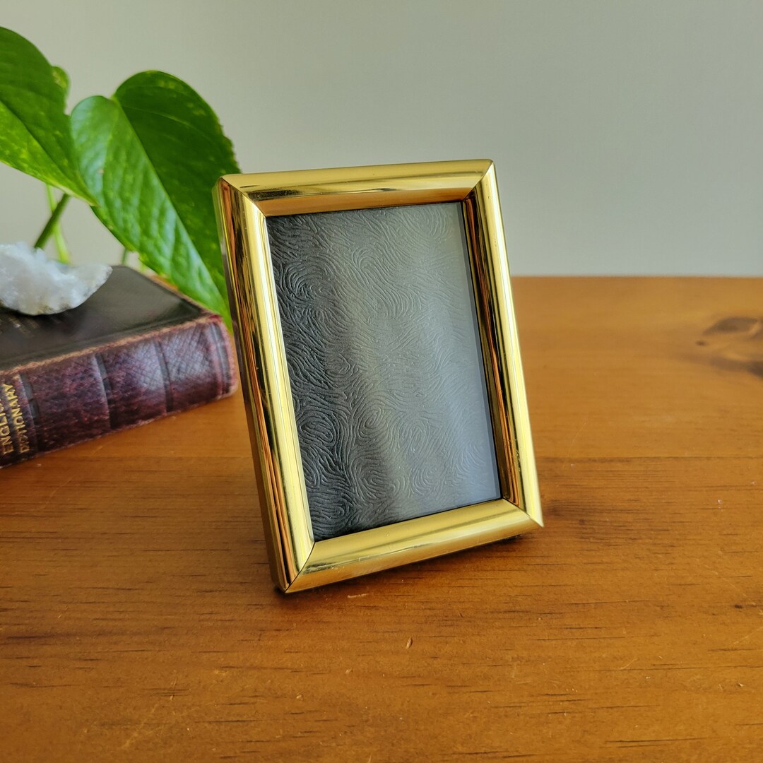 2-1/2 X 3-1/2 Solid Brass Picture Frame: Modern or Traditional Photo ...