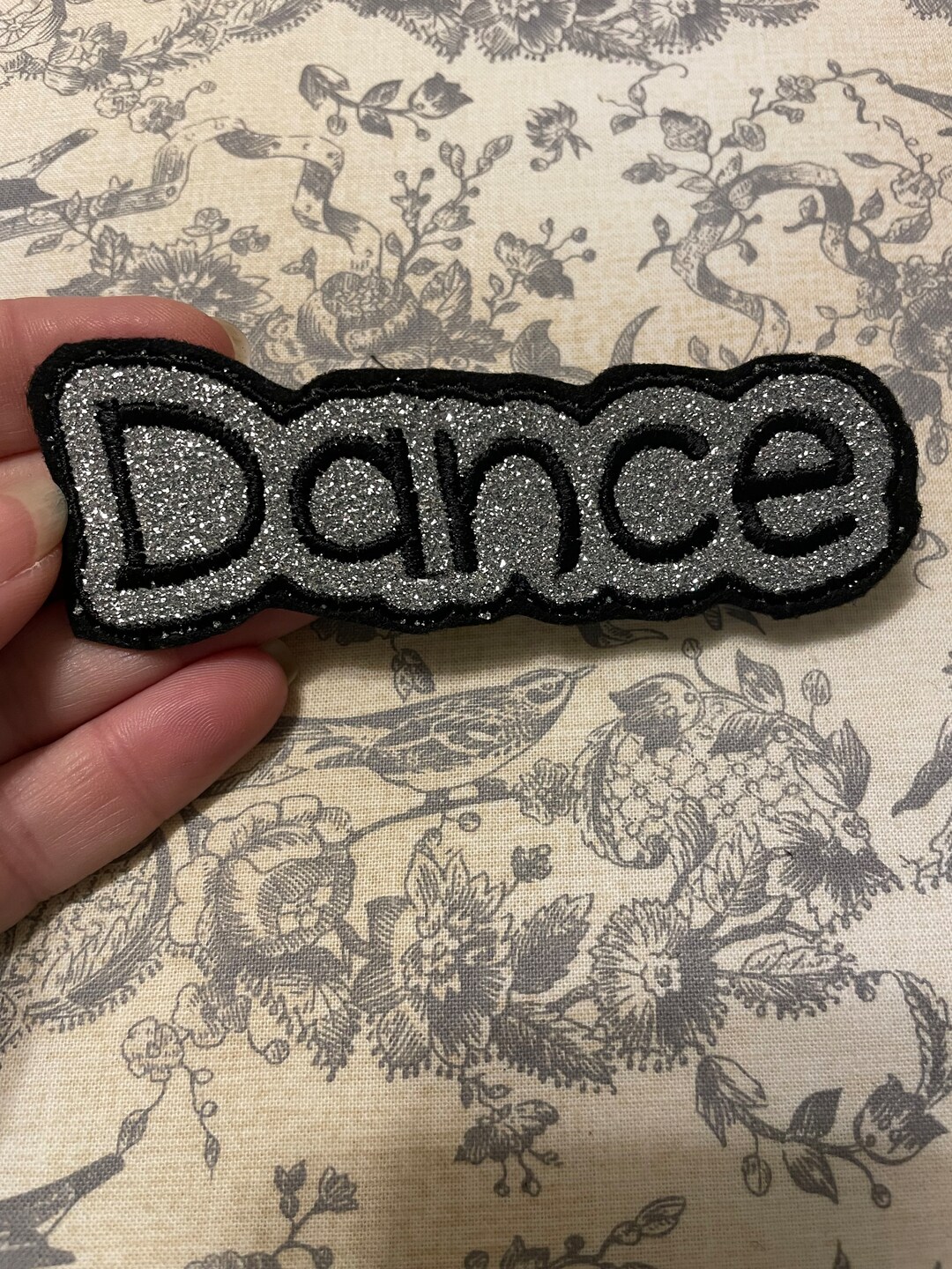Glitter Dance Iron on Patch, Dance Hat Patch, Glitter Dance Patch, - Etsy
